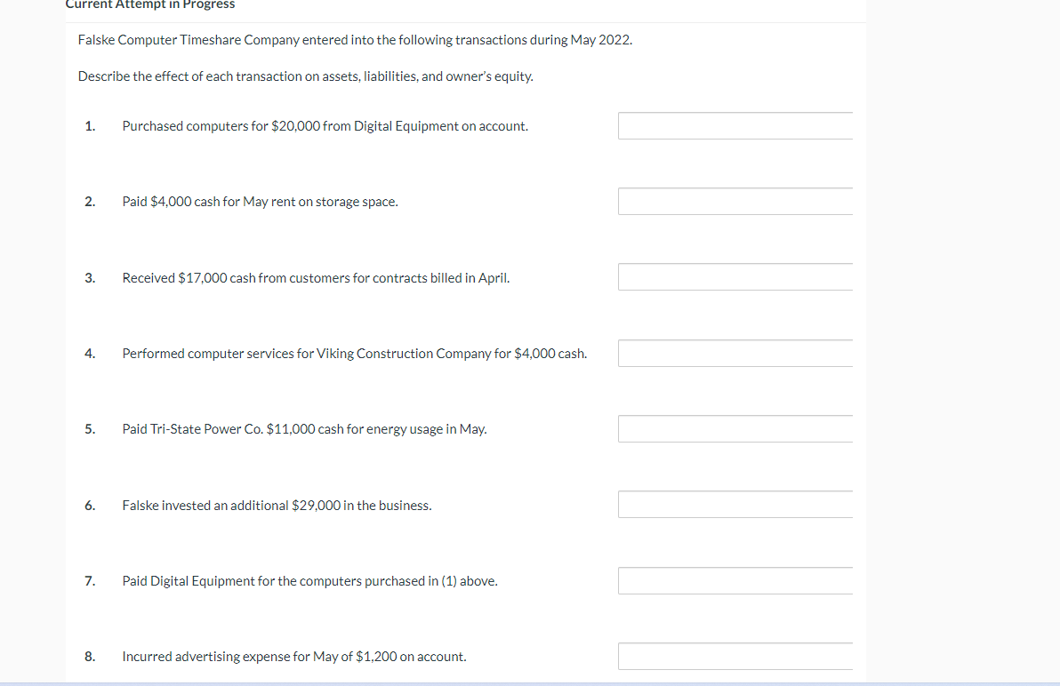 Solved Answers: An increase in assets and a decrease in | Chegg.com