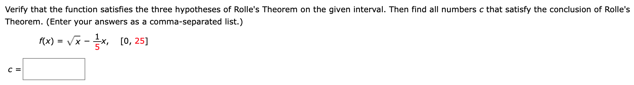 Solved Verify that the function satisfies the three | Chegg.com