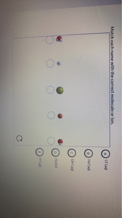 Solved Match each name with the correct molecule or ion B | Chegg.com