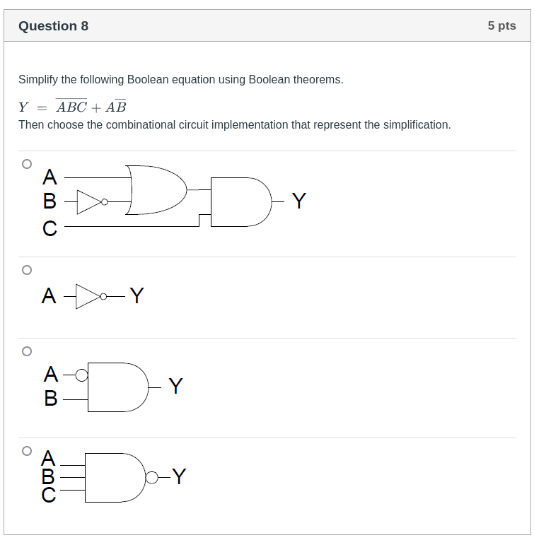 Solved Simplify the following Boolean equation using Boolean | Chegg.com