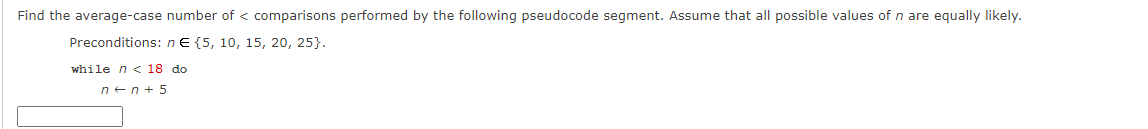 Solved Find the average-case number of