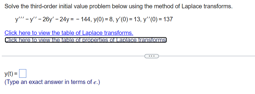 Solved Solve the third-order initial value problem below | Chegg.com