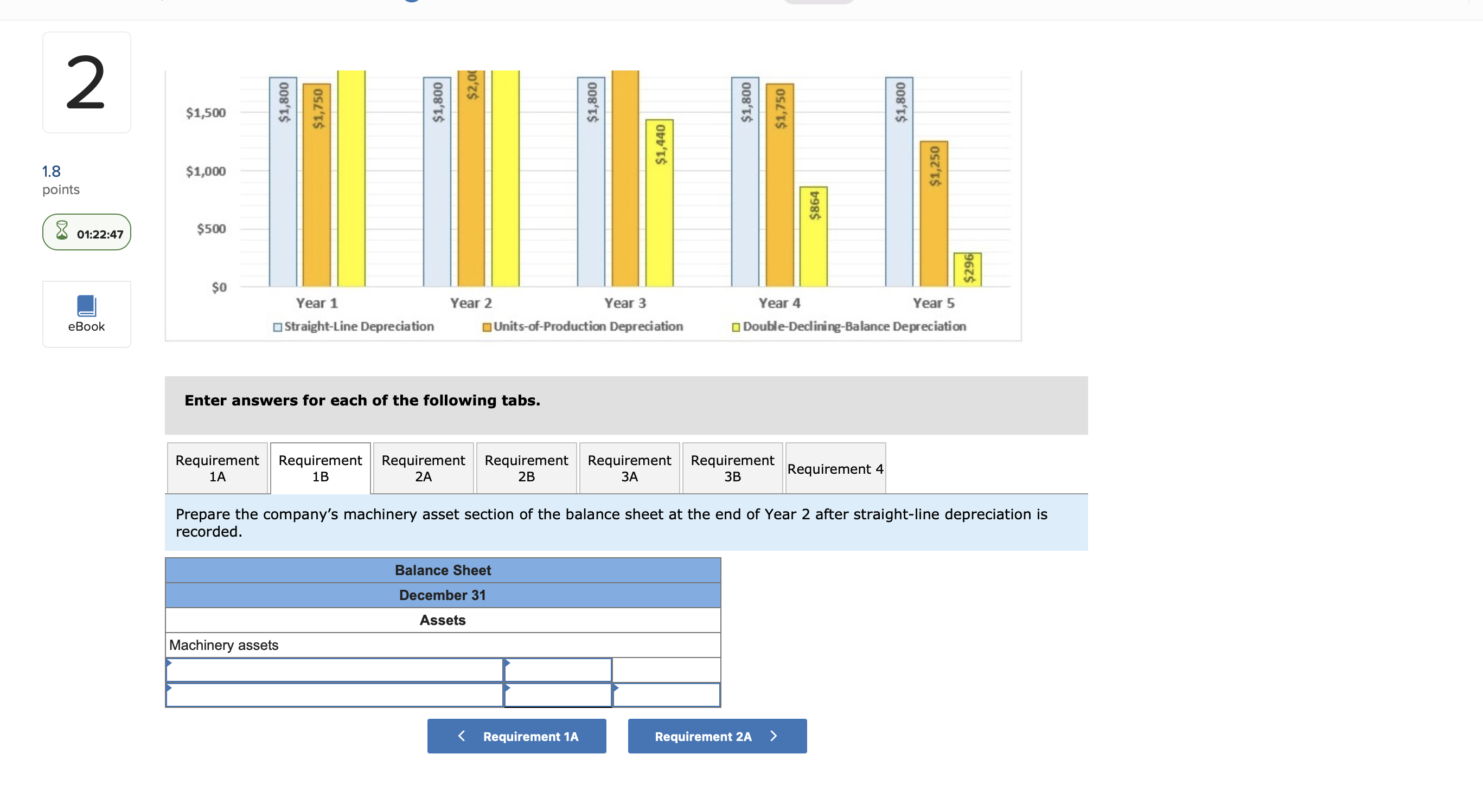 Solved Ch 8: Quiz, Long-term assets and depreciation i Saved | Chegg.com