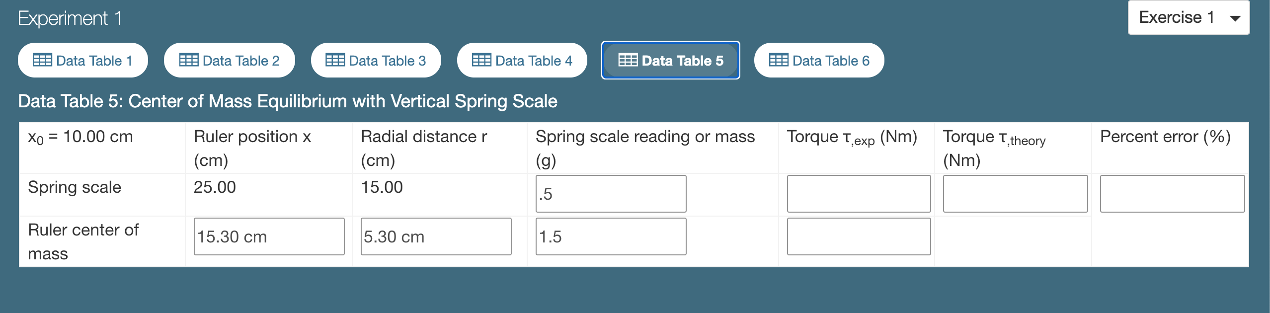 Experiment 1 Exercise 1 Data Table 1 Data Table 2 Chegg experiment-1-exercise-1-data-table-1-data-table-2-chegg