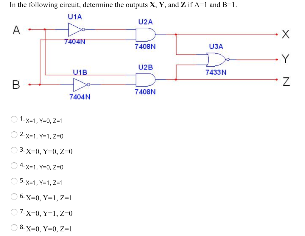 Solved 1. If a 74HC85 magnitude comparator has A=1000 and | Chegg.com
