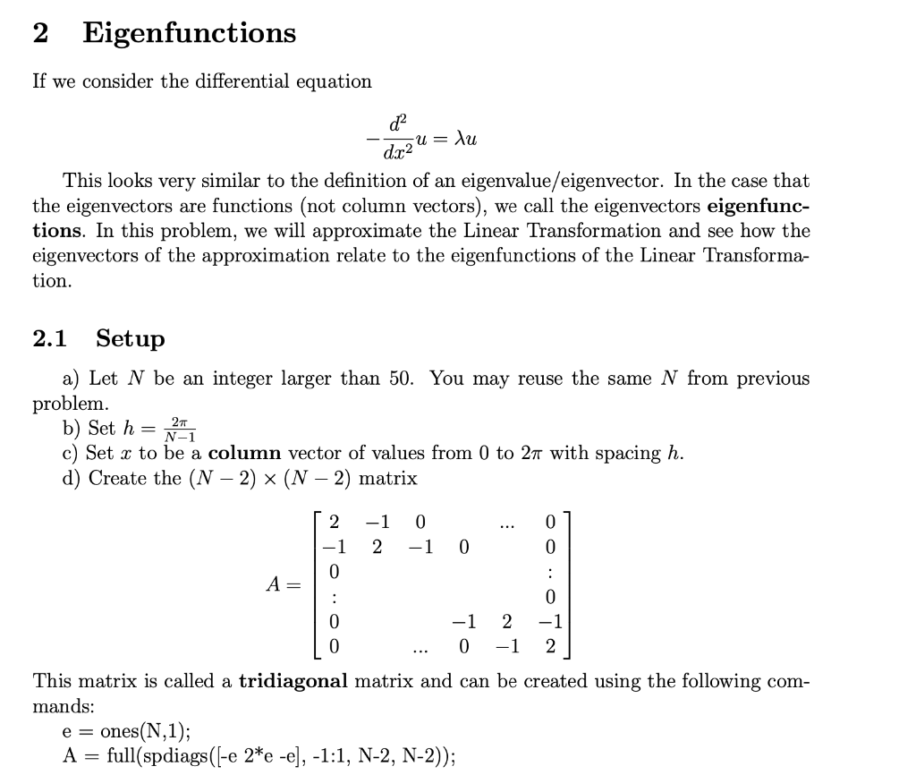 Solved I need 2.2 done using Matlab. Please show all | Chegg.com