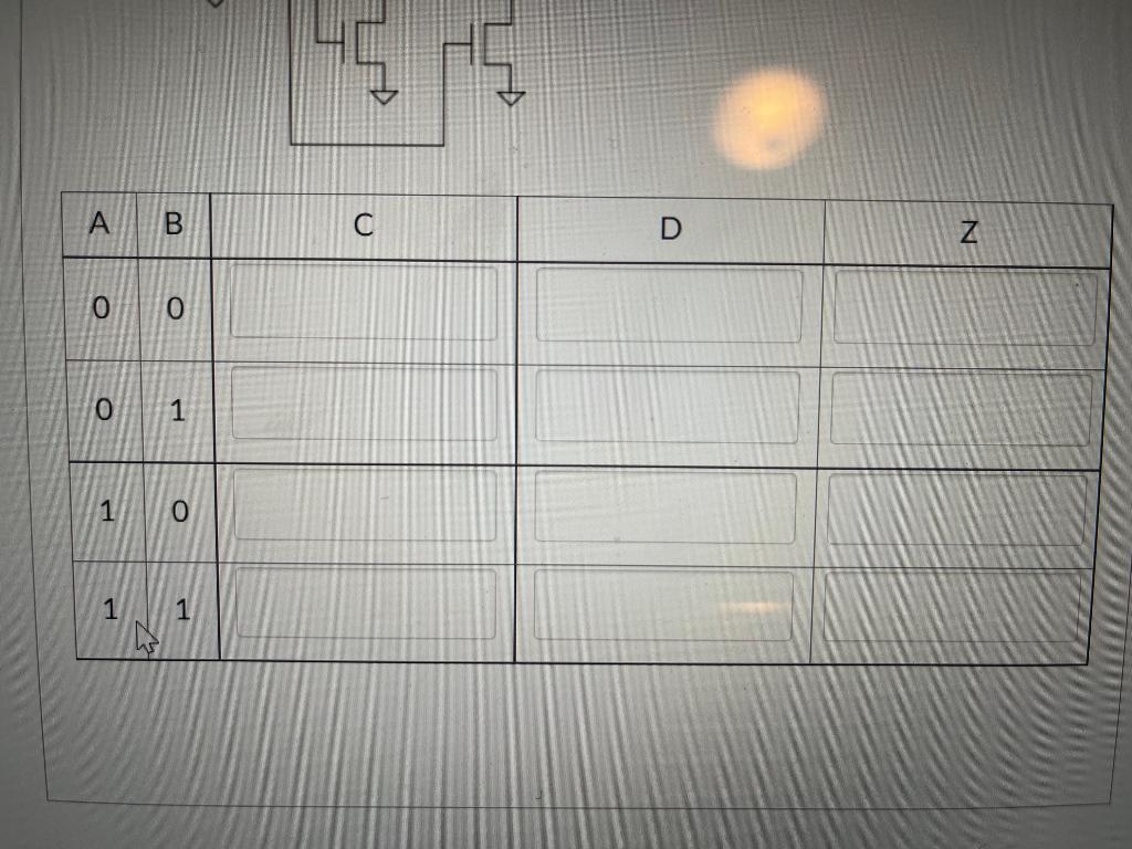 Solved For the transistor-level circuit below, fill in the | Chegg.com