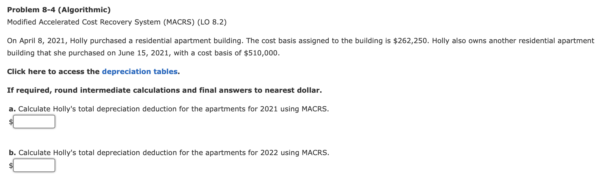 Solved Problem 8-4 (Algorithmic) Modified Accelerated Cost | Chegg.com