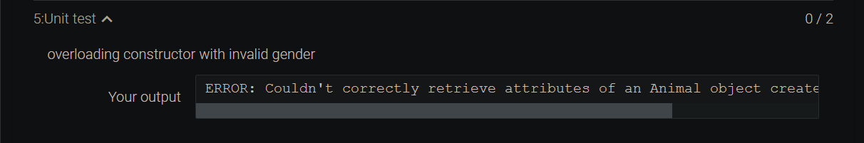 Solved Instructions Animal - name : String - birthYear : | Chegg.com