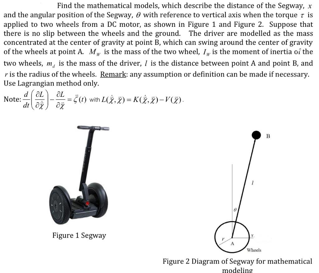 Find the mathematical models, which describe the | Chegg.com