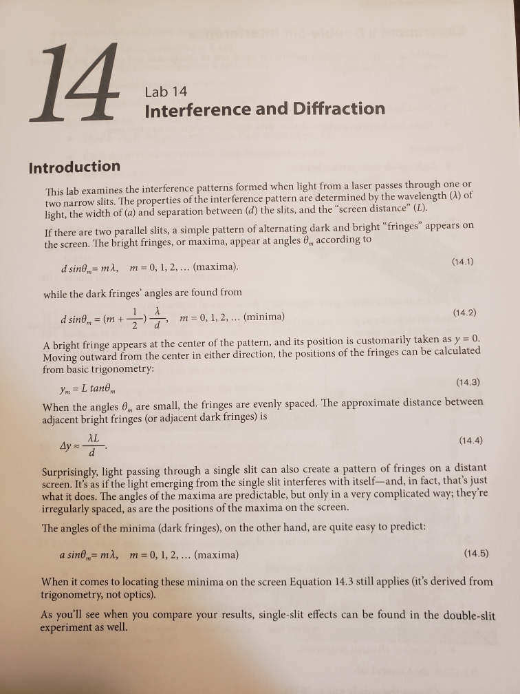 Solved Name Lab Period (day & time) Date Station Prelab 14 | Chegg.com