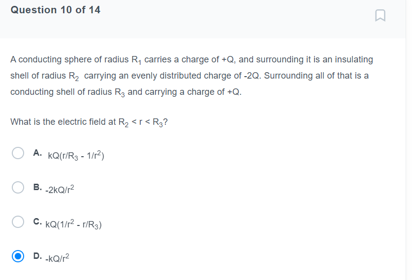 Solved A conducting sphere of radius R1 carries a charge of | Chegg.com