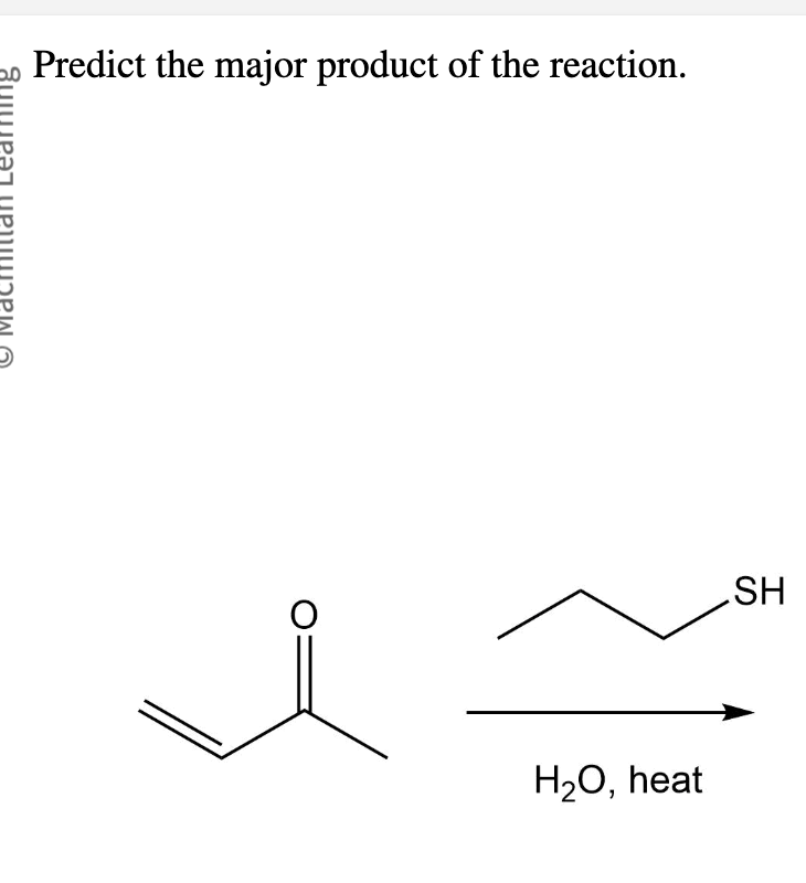 Solved Predict the major product of the reaction. H2O, heat | Chegg.com