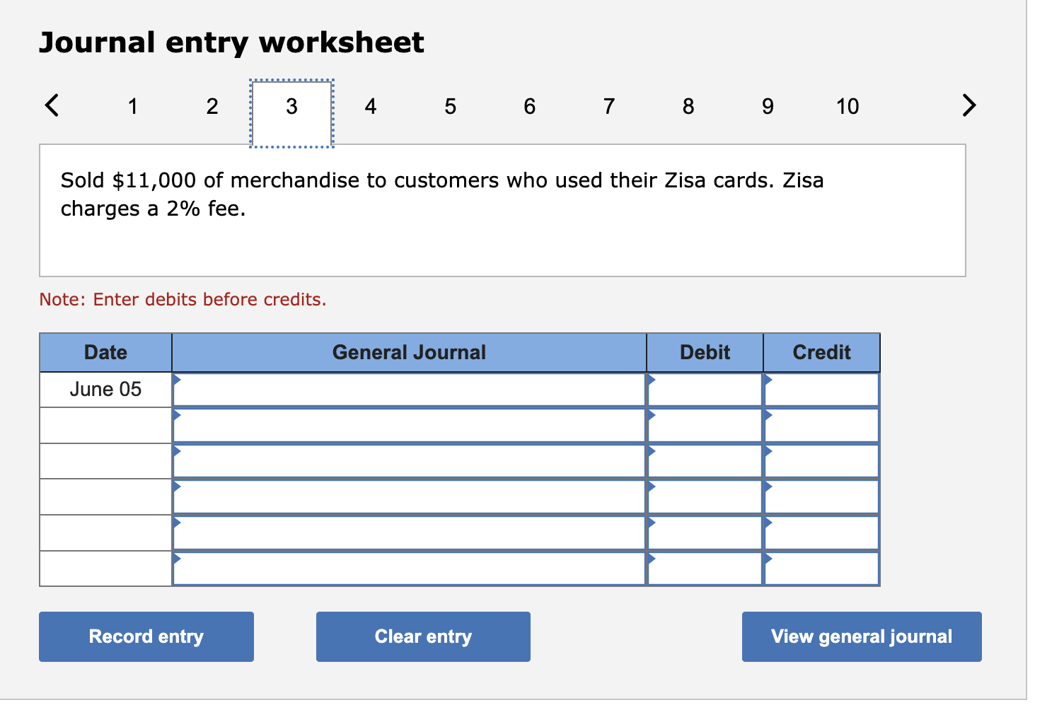 Solved Sold $1,000 of merchandise on credit to Natara | Chegg.com