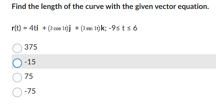 Solved Find the length of the curve with the given vector | Chegg.com