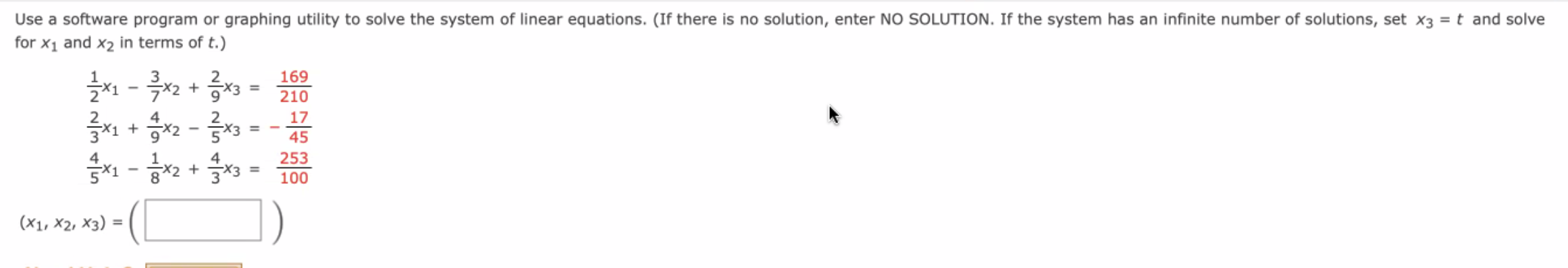 Solved 3 Use a software program or graphing utility to solve | Chegg.com