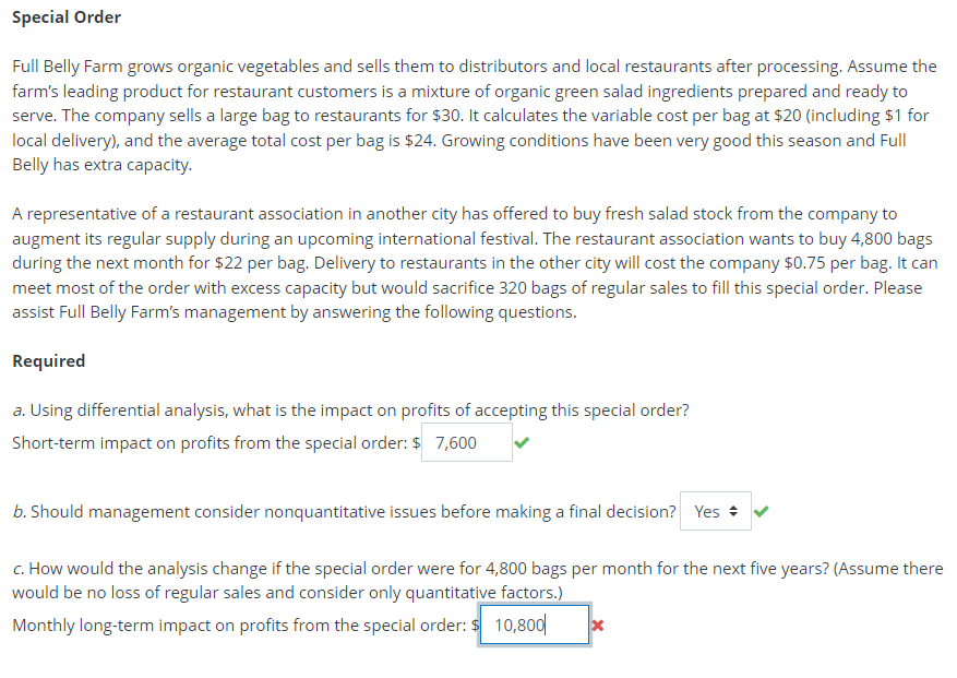 Full Belly Farm grows organic vegetables and sells | Chegg.com