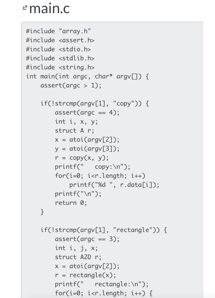 C language implement some functions (task further | Chegg.com