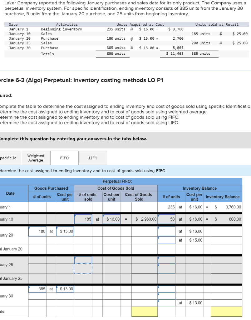Solved Complete the table to determine the cost assigned | Chegg.com