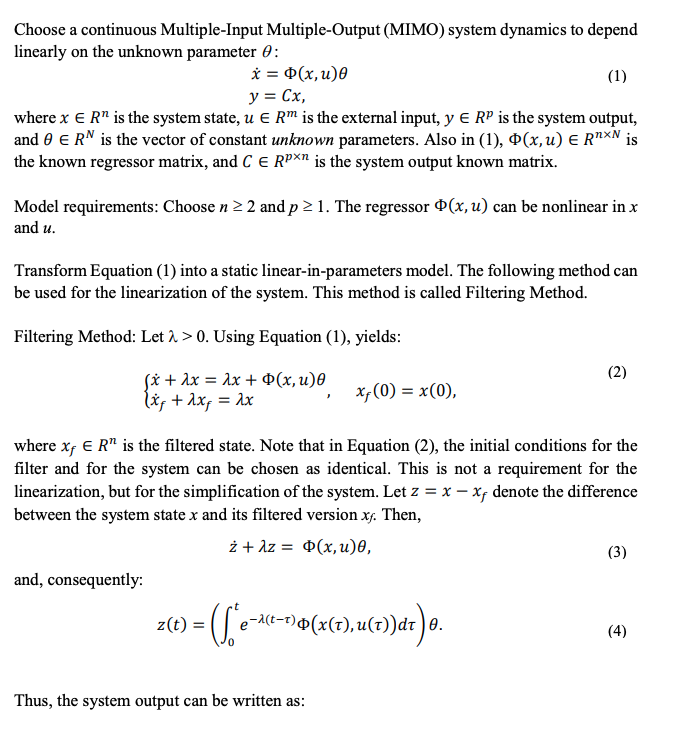 Solved Choose a continuous Multiple-Input Multiple-Output | Chegg.com