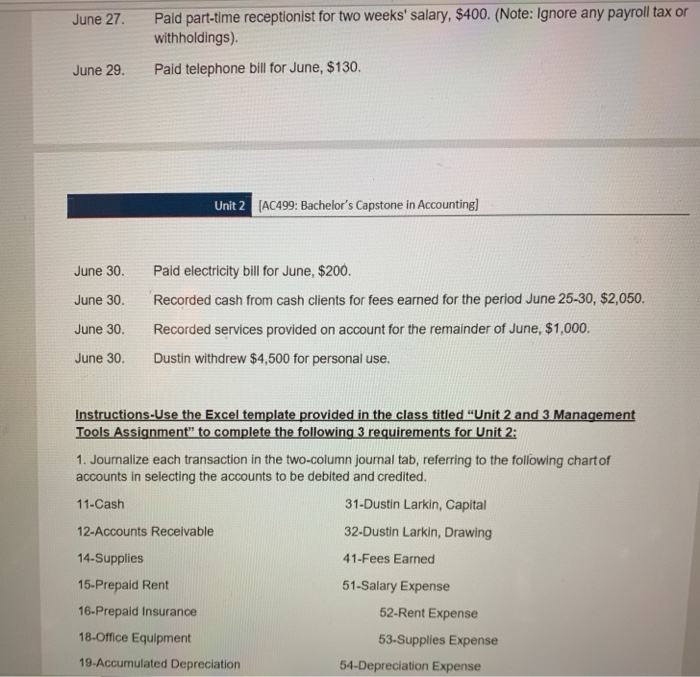 Solved Unit 2 Assignment: Management Tools Application For | Chegg.com