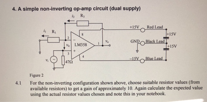 Solved 3. A simple inverting op-amp circuit (dual supply) | Chegg.com