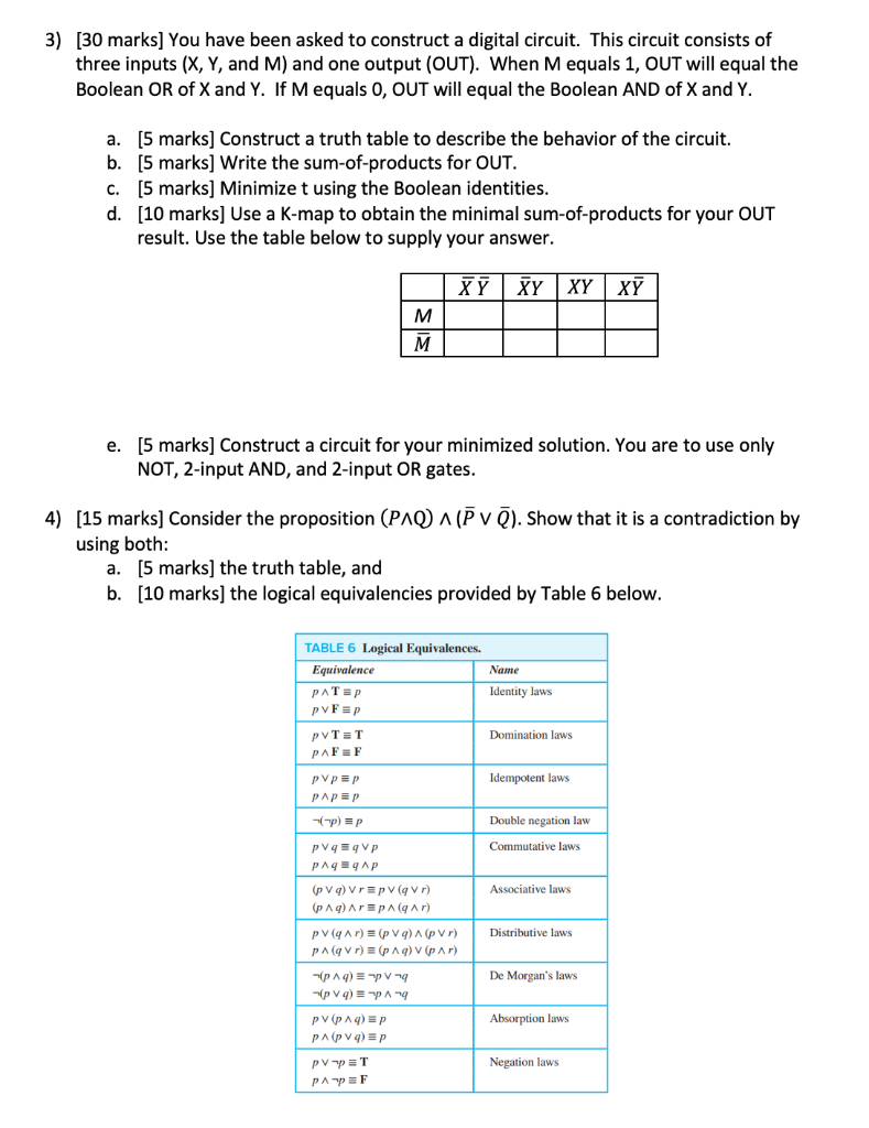 Solved a. [5 marks] Obtain the sum-of-products. b. [10 | Chegg.com