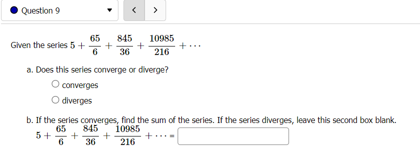 Solved Question 2 く > Given the sequence an 7n4 + 9 n4 + 8 | Chegg.com