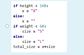Solved Which Python script correctly implements the logic | Chegg.com