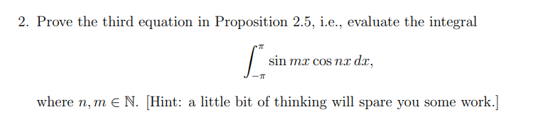 Solved 2. Prove the third equation in Proposition 2.5, i.e., | Chegg.com