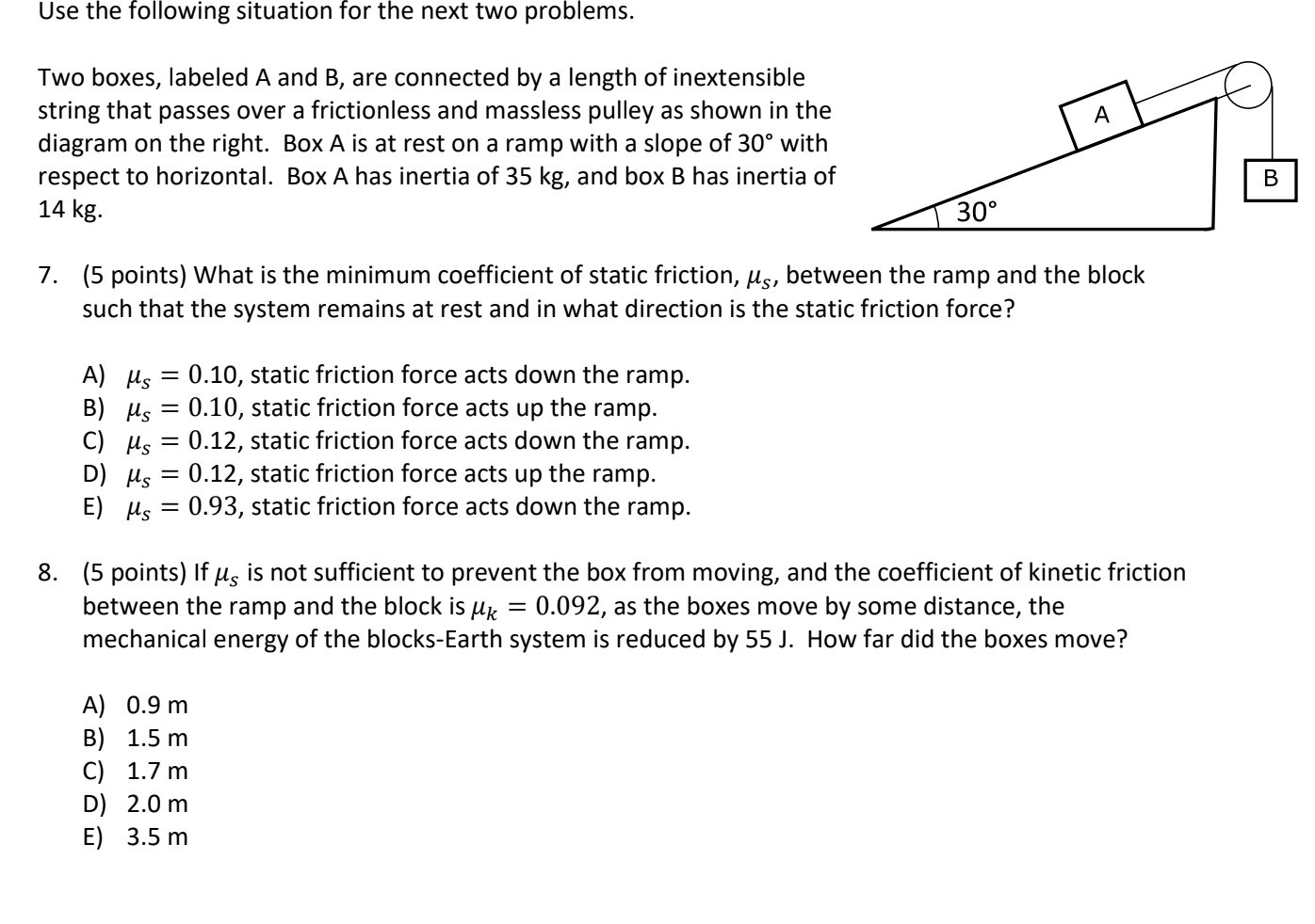 Solved Use the following situation for the next two | Chegg.com