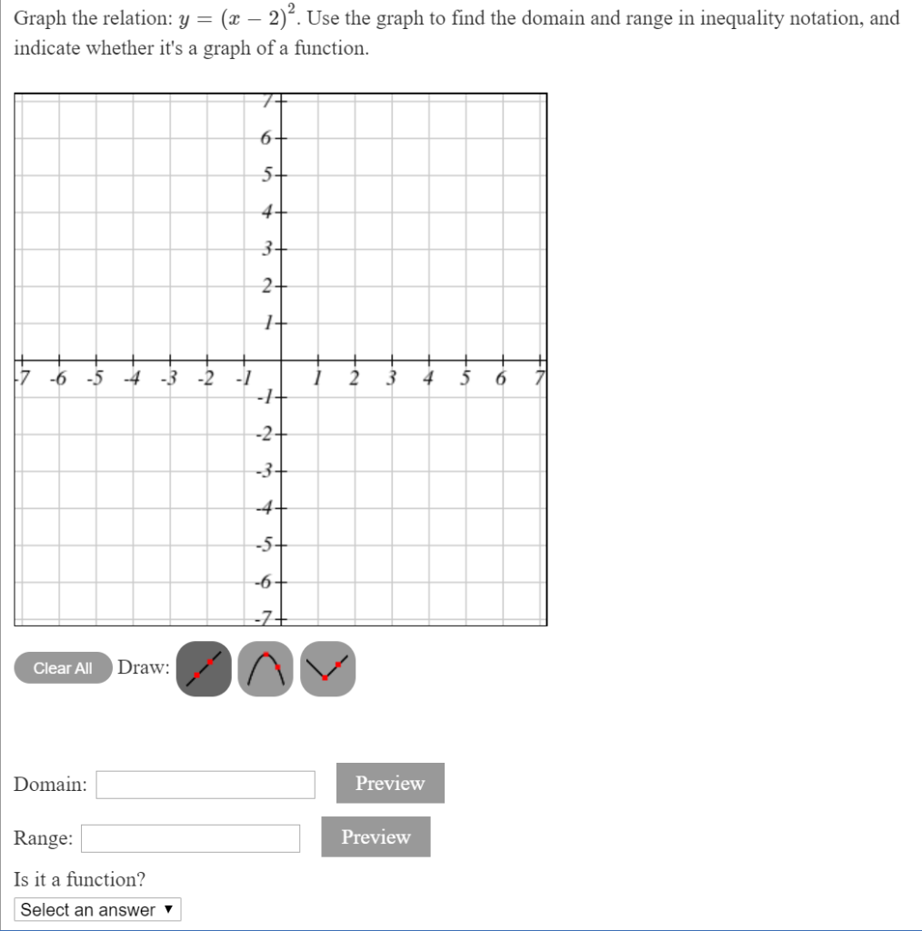 Solved Graph The Relation Y e 2 Use The Graph To Chegg