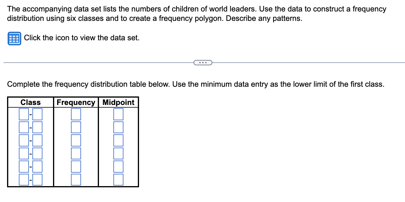 Solved The accompanying data set lists the numbers of | Chegg.com