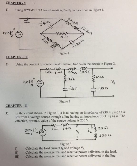 Solved Using WYE-DELTA transformation, find I_0 in the | Chegg.com
