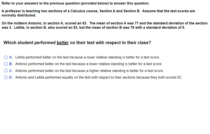 Solved Refer to your answers to the previous question | Chegg.com