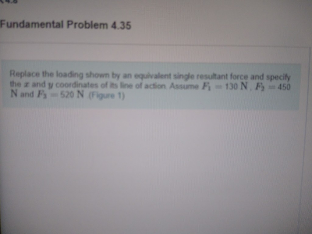 Solved Fundamental Problem 4.35 Replace the loading shown by | Chegg.com