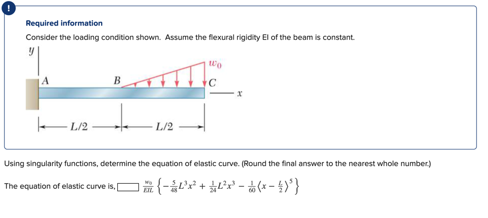 Solved Required information Consider the loading condition | Chegg.com