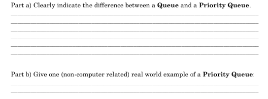 Solved Part a) Clearly indicate the difference between a | Chegg.com