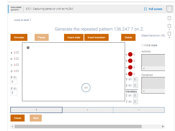 CHALLENGE ACTIVITY 5.5.1: Capturing behavior with an | Chegg.com
