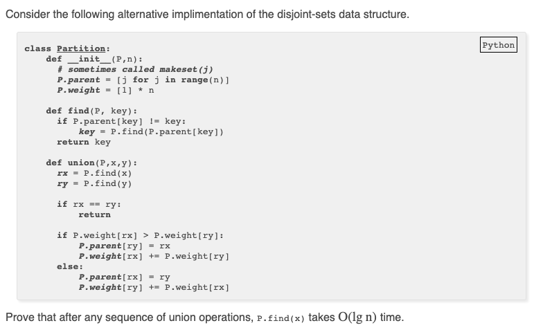 Solved onsider the following alternative implimentation of | Chegg.com