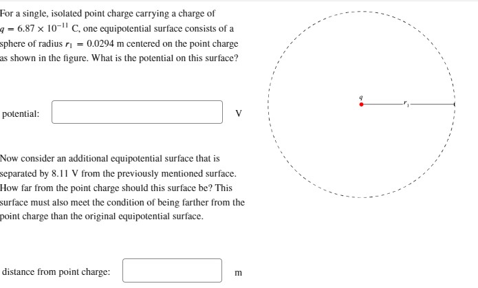 Solved For a single, isolated point charge carrying a charge | Chegg.com
