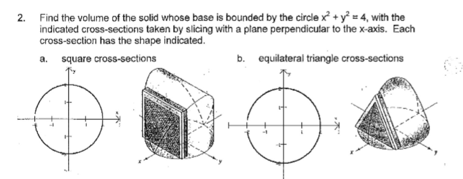 Solved Find the volume of the solid whose base is bounded by | Chegg.com