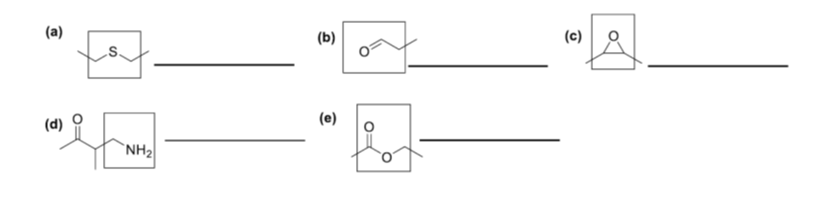 Solved On each line below, write the generic functional | Chegg.com