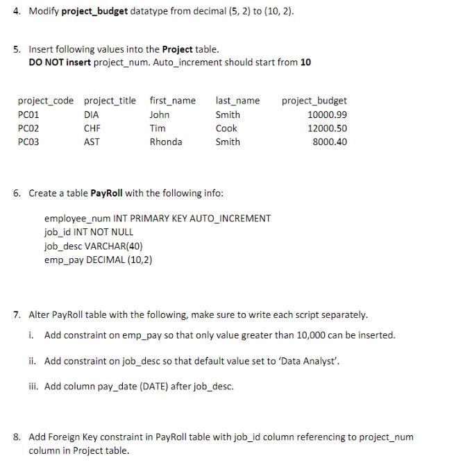 Solved (I need help with hands-on practice in working with | Chegg.com