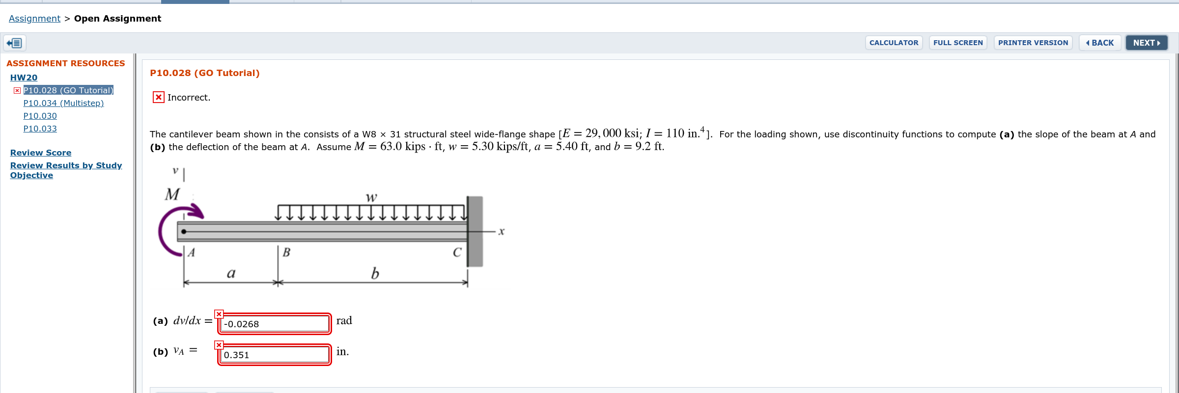 Solved Assignment > Open Assignment E CALCULATOR FULL SCREEN | Chegg.com