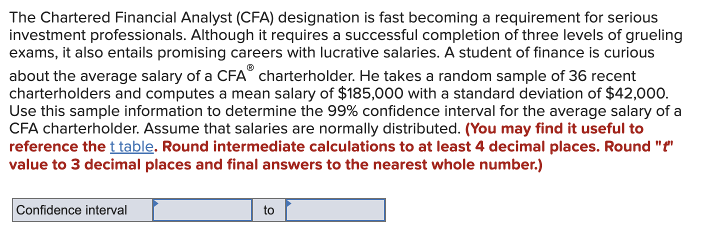 Solved The Chartered Financial Analyst (CFA) designation is | Chegg.com