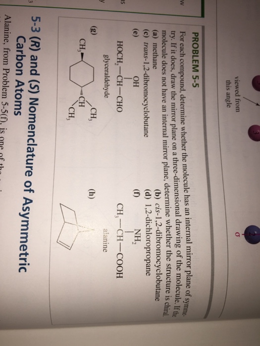 Solved For each compound, determine whether the molecule has | Chegg.com