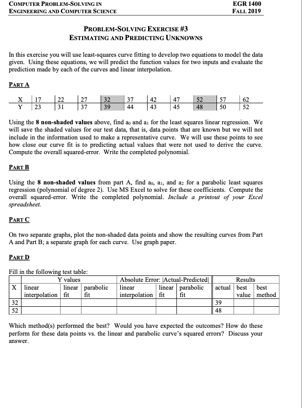 COMPUTER PROBLEM SOLVING IN ENGINEERING AND COMPUTER | Chegg.com