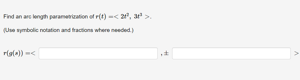 Solved Find an arc length parametrization of r(t)= . | Chegg.com