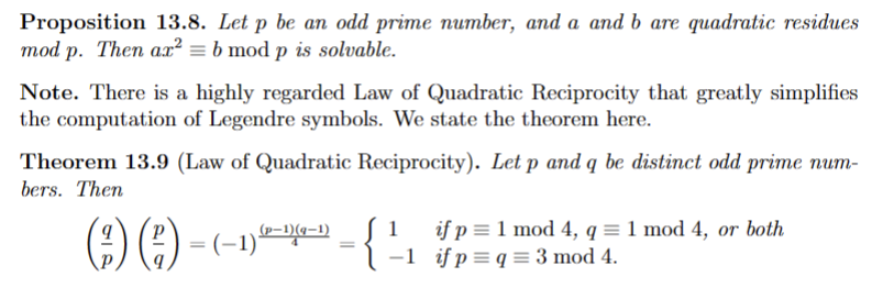 Solved Proposition 13.8. Let p be an odd prime number, and a | Chegg.com